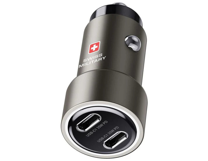 SWISS MILITARY CAR DRIVE 70W SUPER FAST CHARGER WITH USB-C CABLE