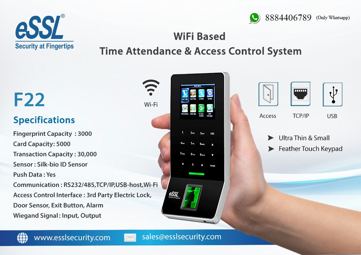 ESSL F22 Attendance and access control System