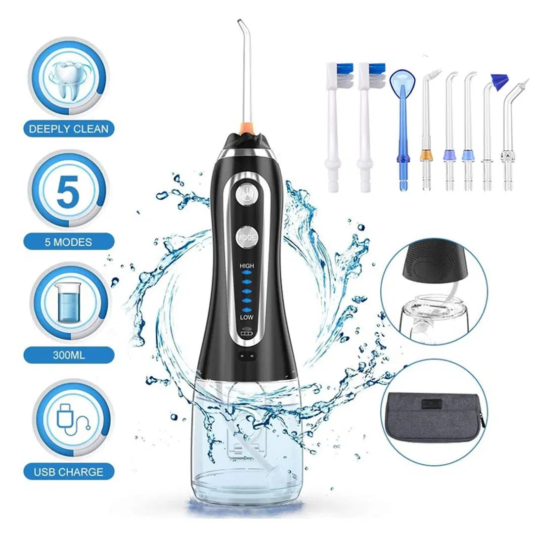 h2ofloss Oral irrigator with 8 nozzles and bag (HF-P12) panda