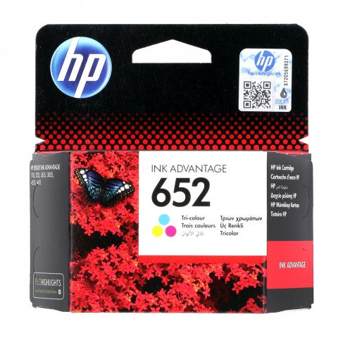 HP 652 Tri-Color Ink Cartridge